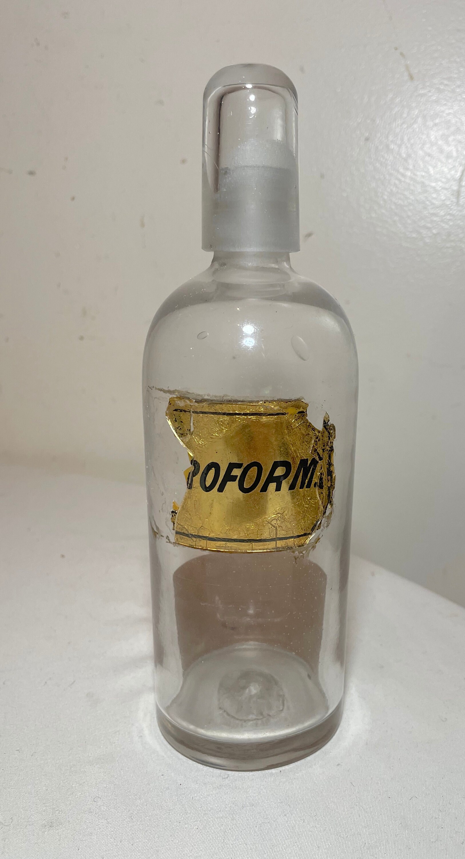 RARE Antique 1800's Clear Glass Chloroform Apothecary Medical Poison ...
