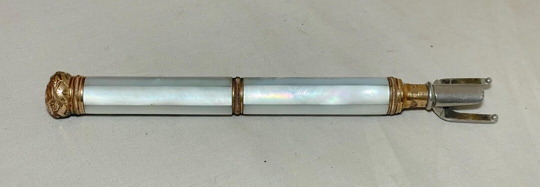 Antique 19th Century Tooled Gold Filled Mother of Pearl Opera Glasses ...