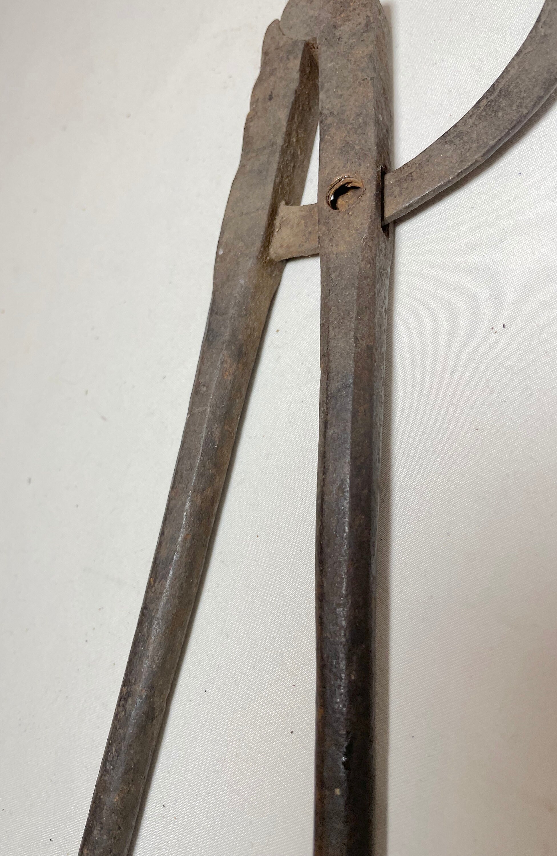 Very Rare Antique 18th Century Handmade Solid Wrought Iron Compass ...