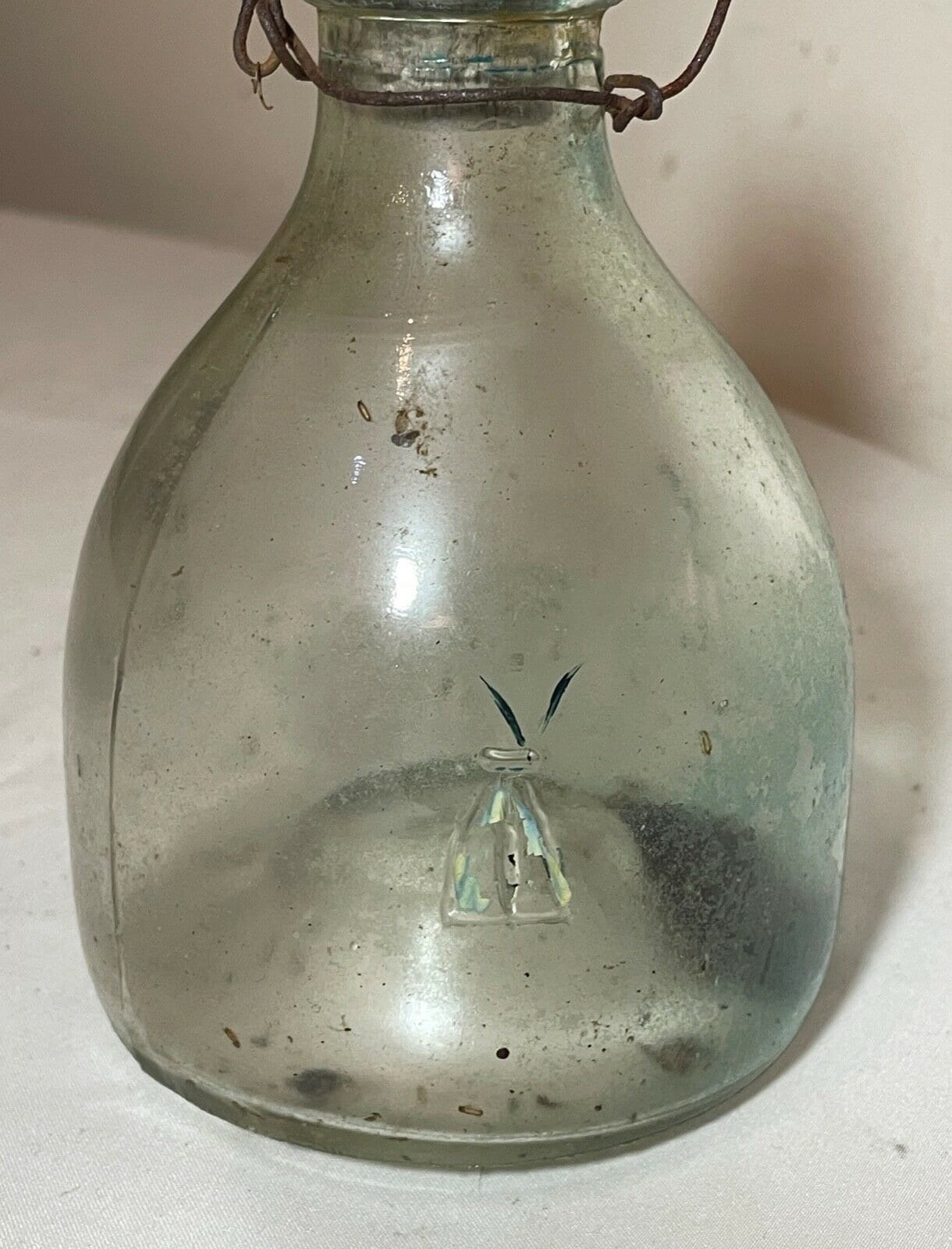 Rare Antique Glass Fly Mosquito Bee Wasp Insect Catcher Trap Metal ...