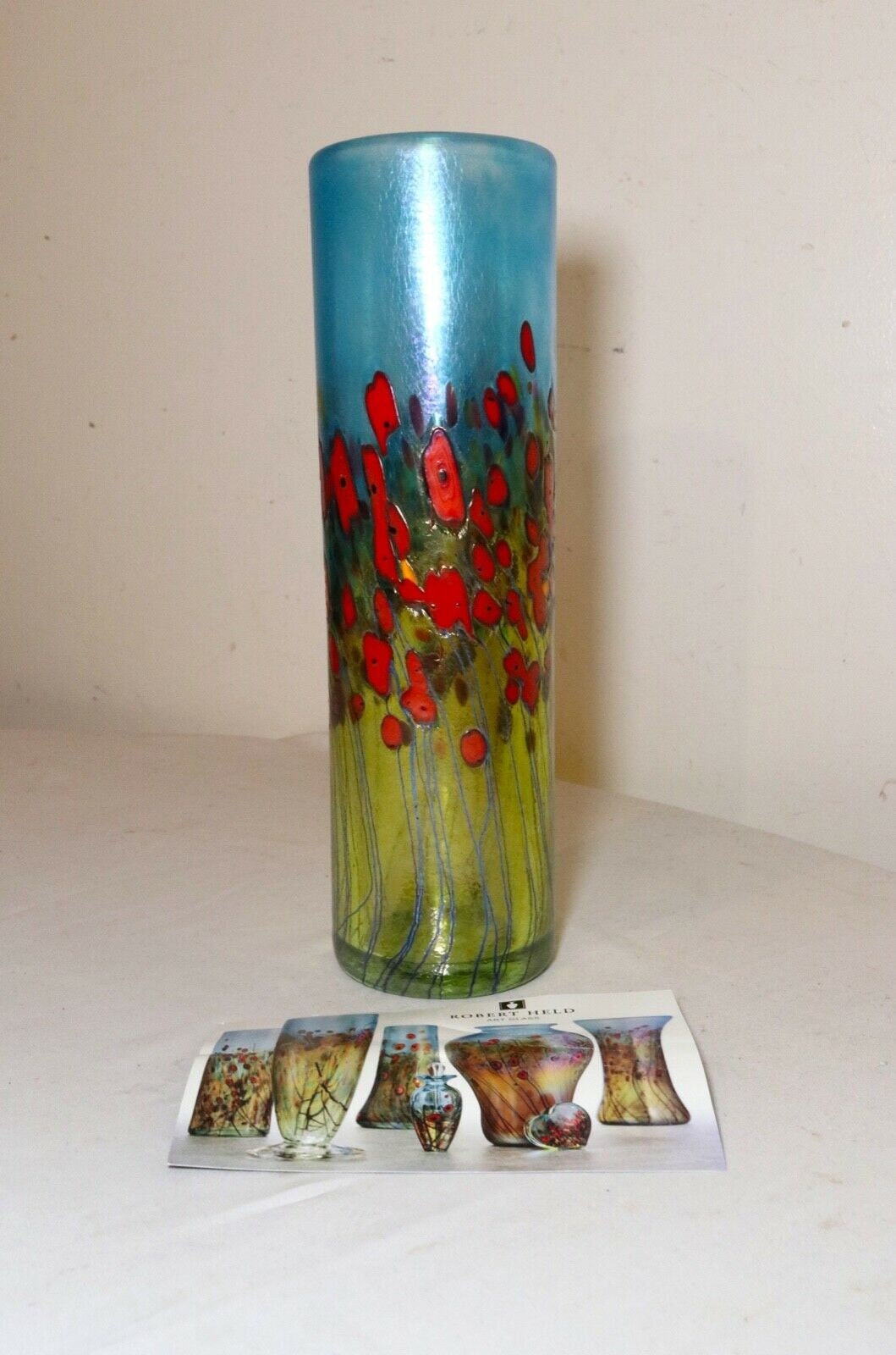 TALL Robert Held Blown Studio Art Glass Aurene California - Etsy