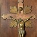 Antique 19th Century Bronze Wood Religious Wall Jesus Christ Crucifix ...