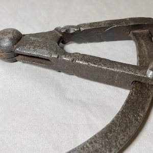 LARGE Rare Antique 18th Century Handmade Solid Wrought Iron Compass ...