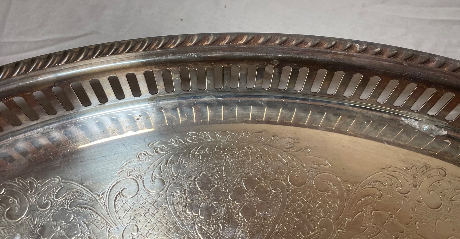 Vintage Engraved Governor Presentation Centerpiece Platter Award Trophy ...