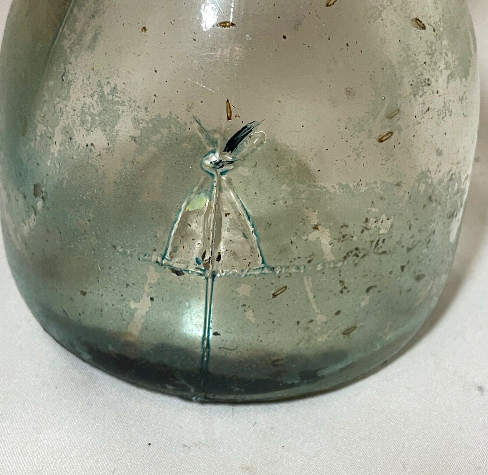 Rare Antique Glass Fly Mosquito Bee Wasp Insect Catcher Trap Metal ...