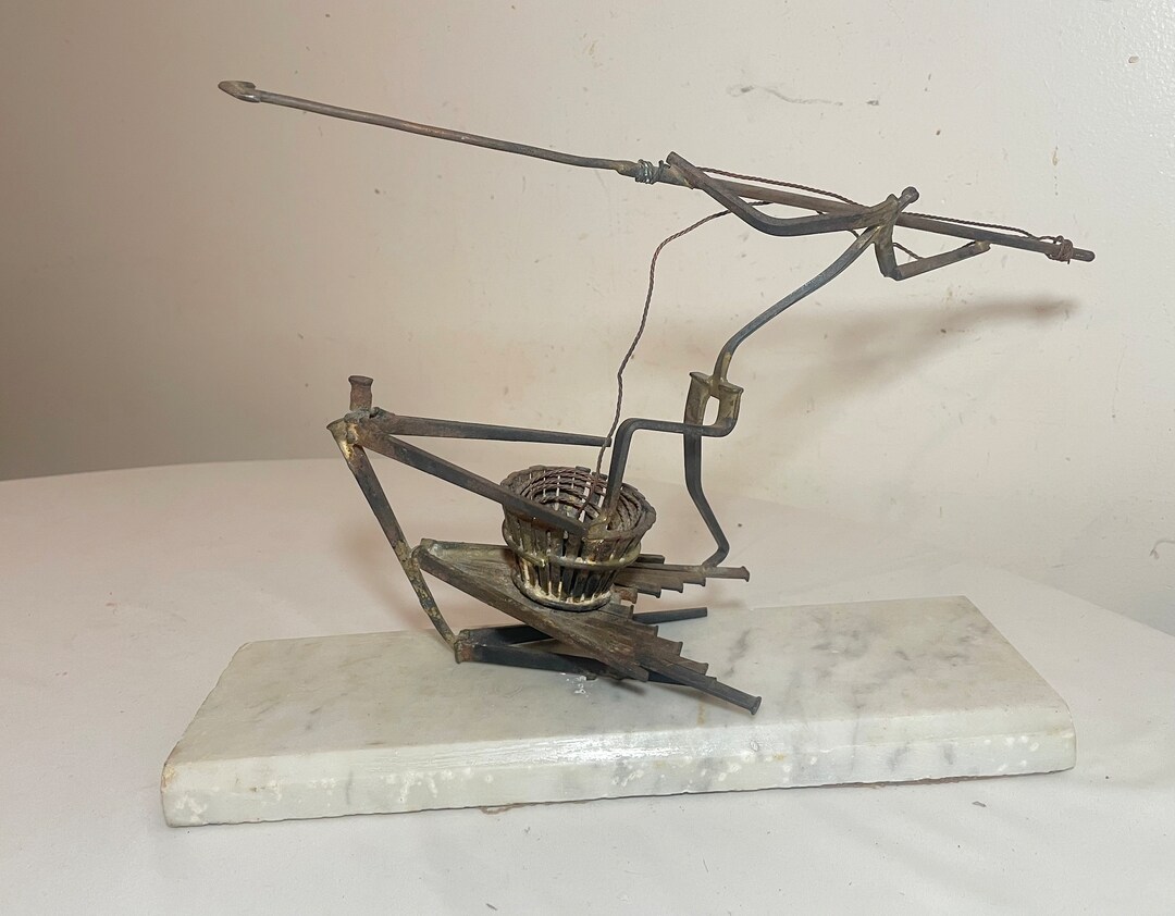 Antique Handmade Brutalist Whaling Ship Harpoon Wrought Iron Nail ...