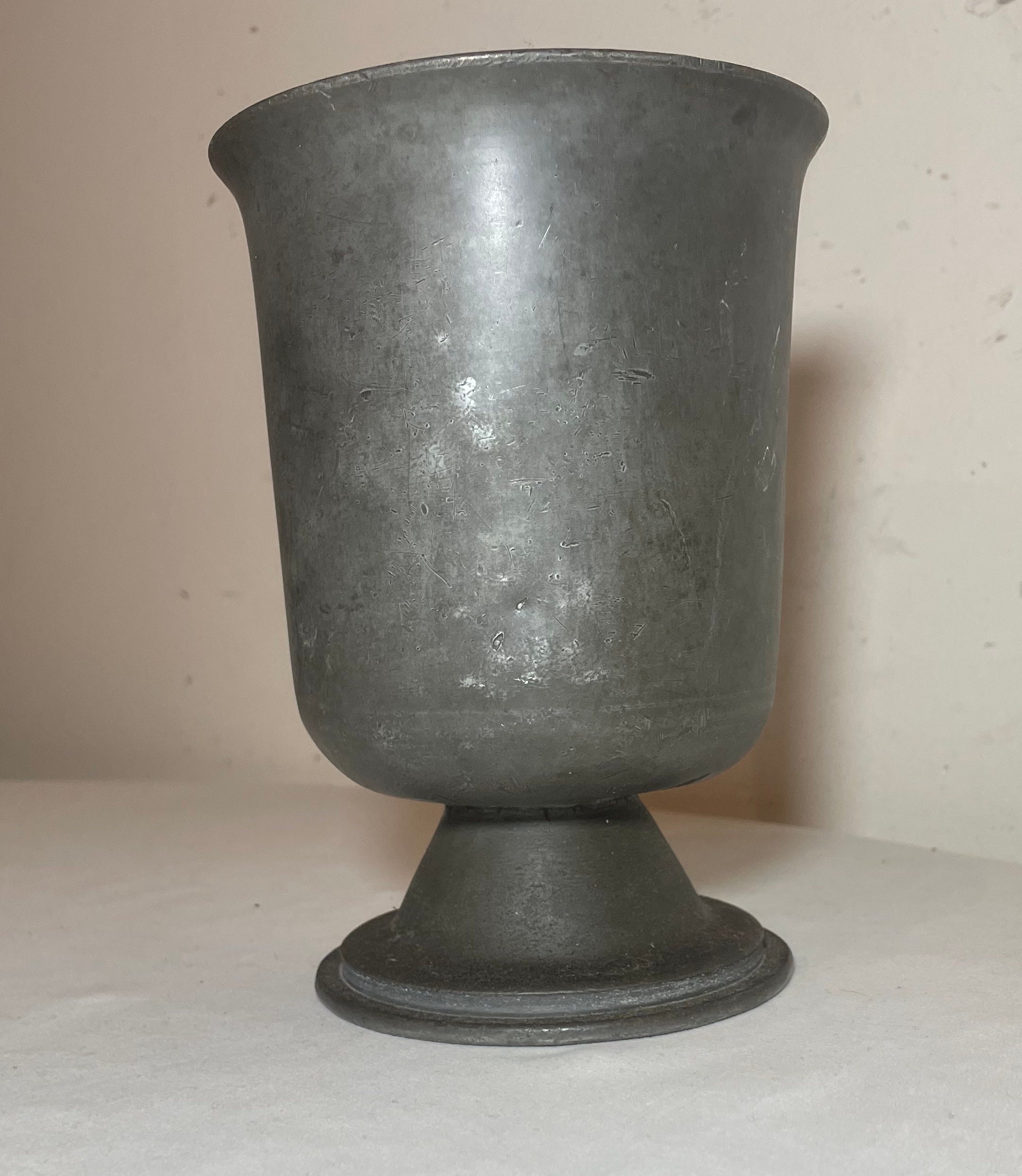Rare Antique 18th Century 1700s Handmade English Pewter Footed Vase Chalice - Etsy