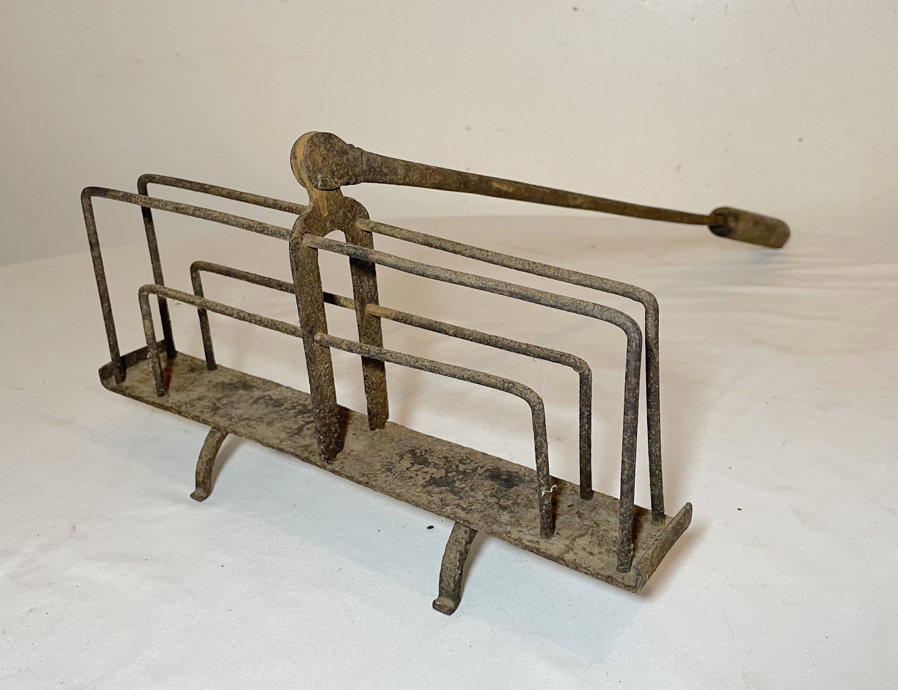 Antique 18th Century Handmade Primitive Wrought Iron Wood Fireplace ...