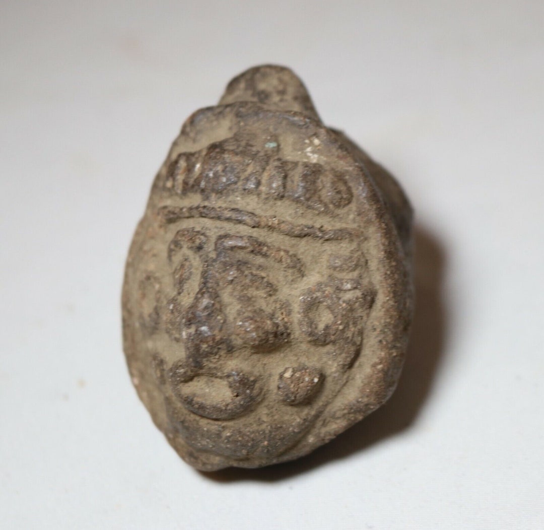 Ancient Pre Columbian Ecuador Terracotta Pottery Face 200 AD Sculpture ...