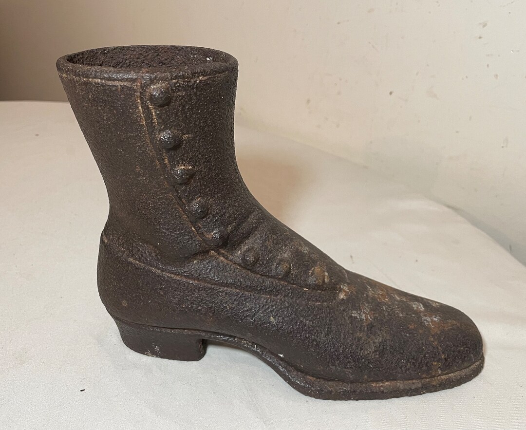 Rare Large Antique Life Size Cast Iron Store Display Ladies Shoe ...