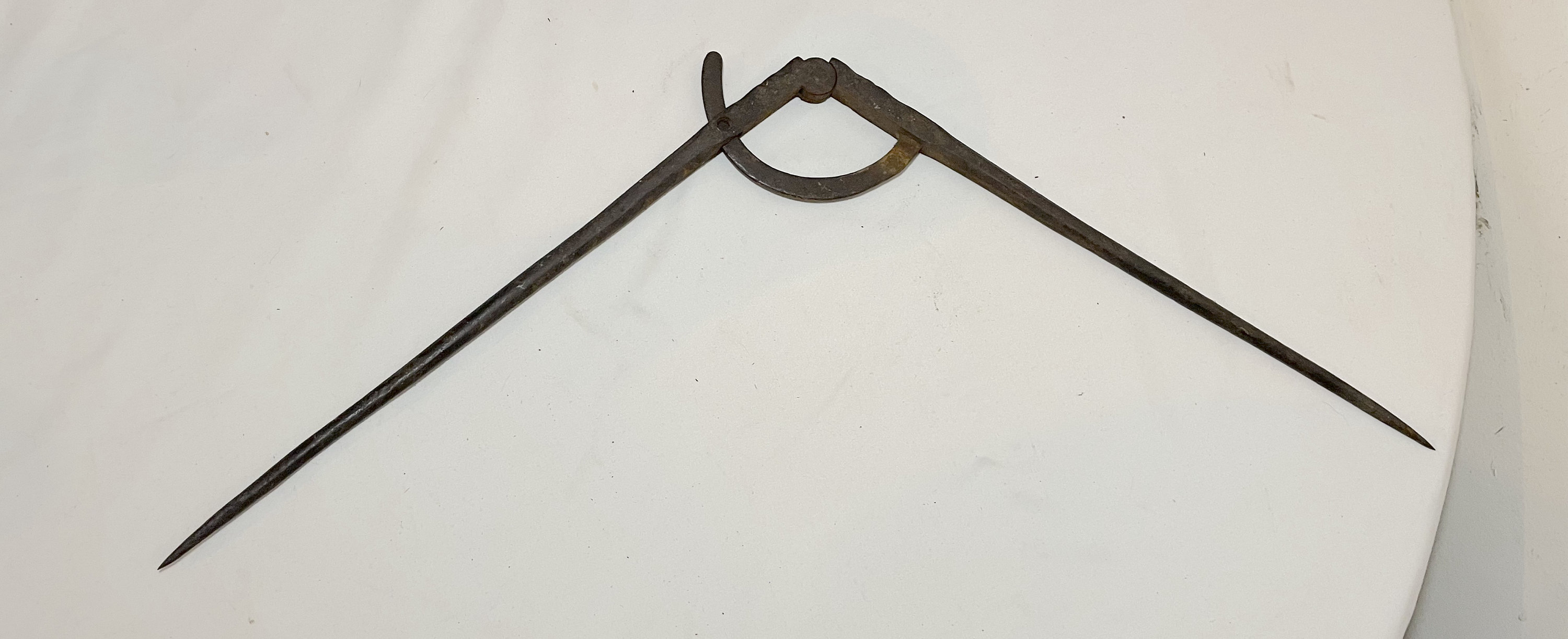 Very Rare Antique 18th Century Handmade Solid Wrought Iron Compass ...