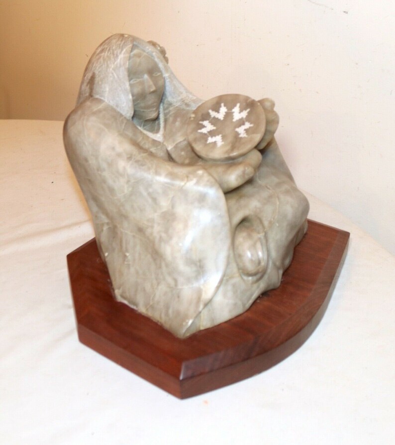 LARGE Antique Carved Good Luck Native American Inuit Soapstone - Etsy