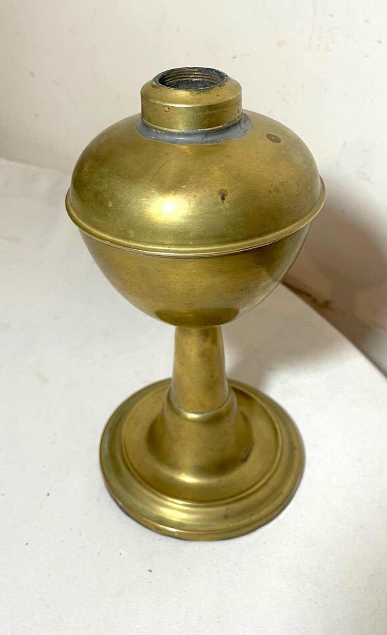 Rare Antique 18th Century Brass Figural Whale Oil Lamp 1700's Weighted ...