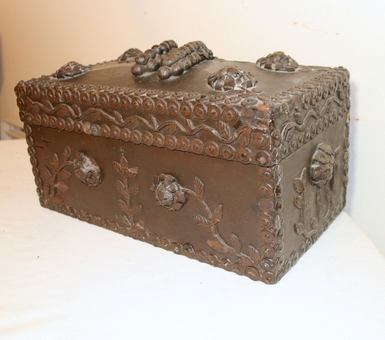 Rare Quality Antique 1800s Victorian Handmade Floral Wood Box - Etsy