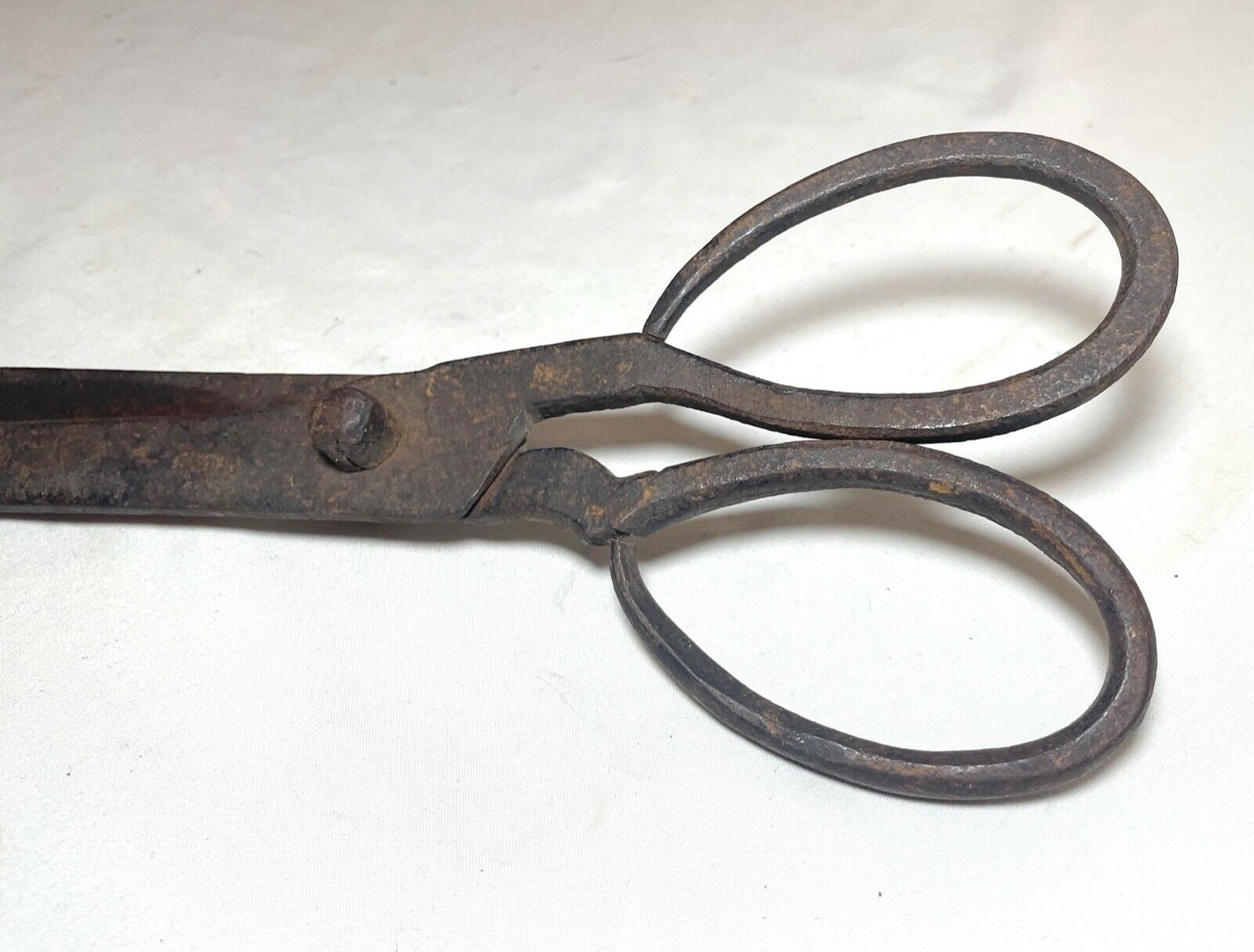 LARGE Early 19th Century Antique Hand Wrought Iron Blacksmith Shears ...