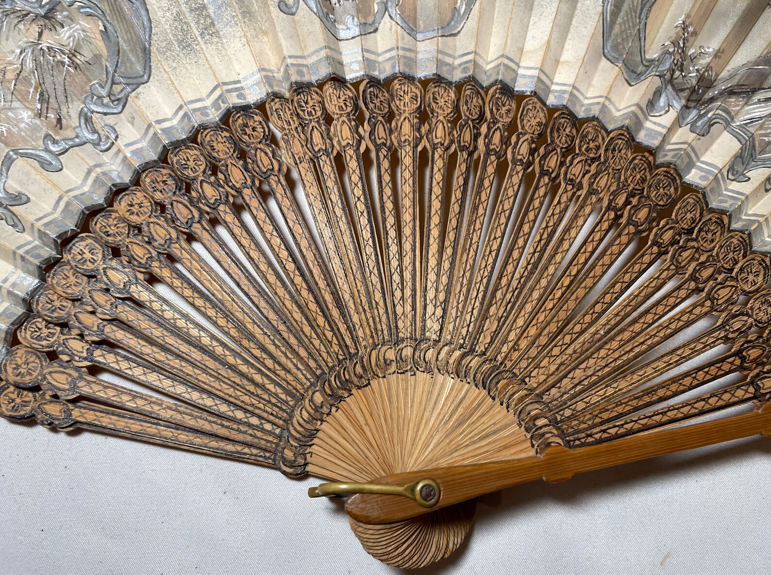 Antique 19th Century Handmade French Ornate Painted Wood Lace Vanity ...