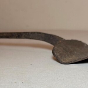 Large Antique 18th Century Thick Wrought Iron Dutch Fireplace Shovel ...