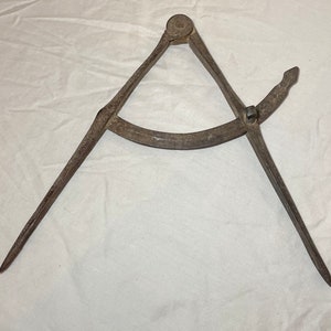 Very Rare Antique 18th Century Handmade Solid Wrought Iron Compass ...