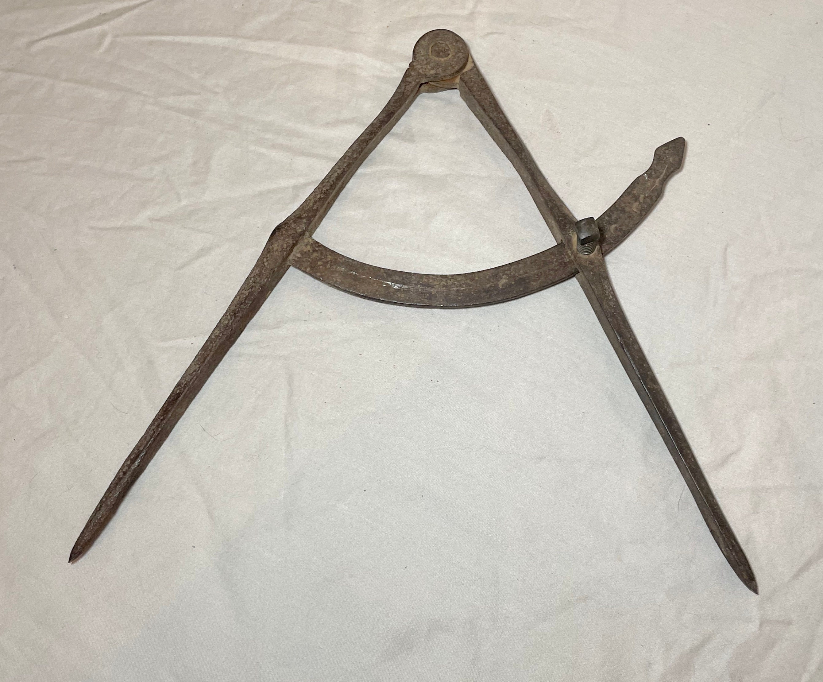 Very Rare Antique 18th Century Handmade Solid Wrought Iron Compass ...
