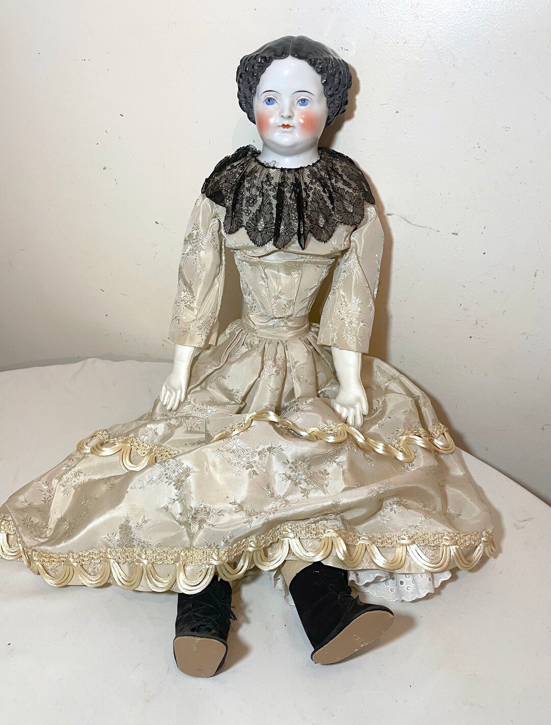 LARGE Antique German Countess Dagmar 28 Inch Handmade Lady Porcelain ...