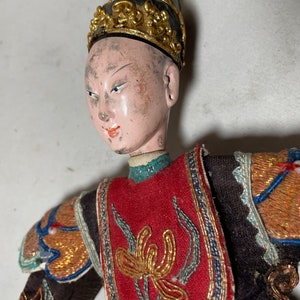 Antique Chinese Handmade Peking Opera Theatre Puppet Chaozhou Doll Qing ...
