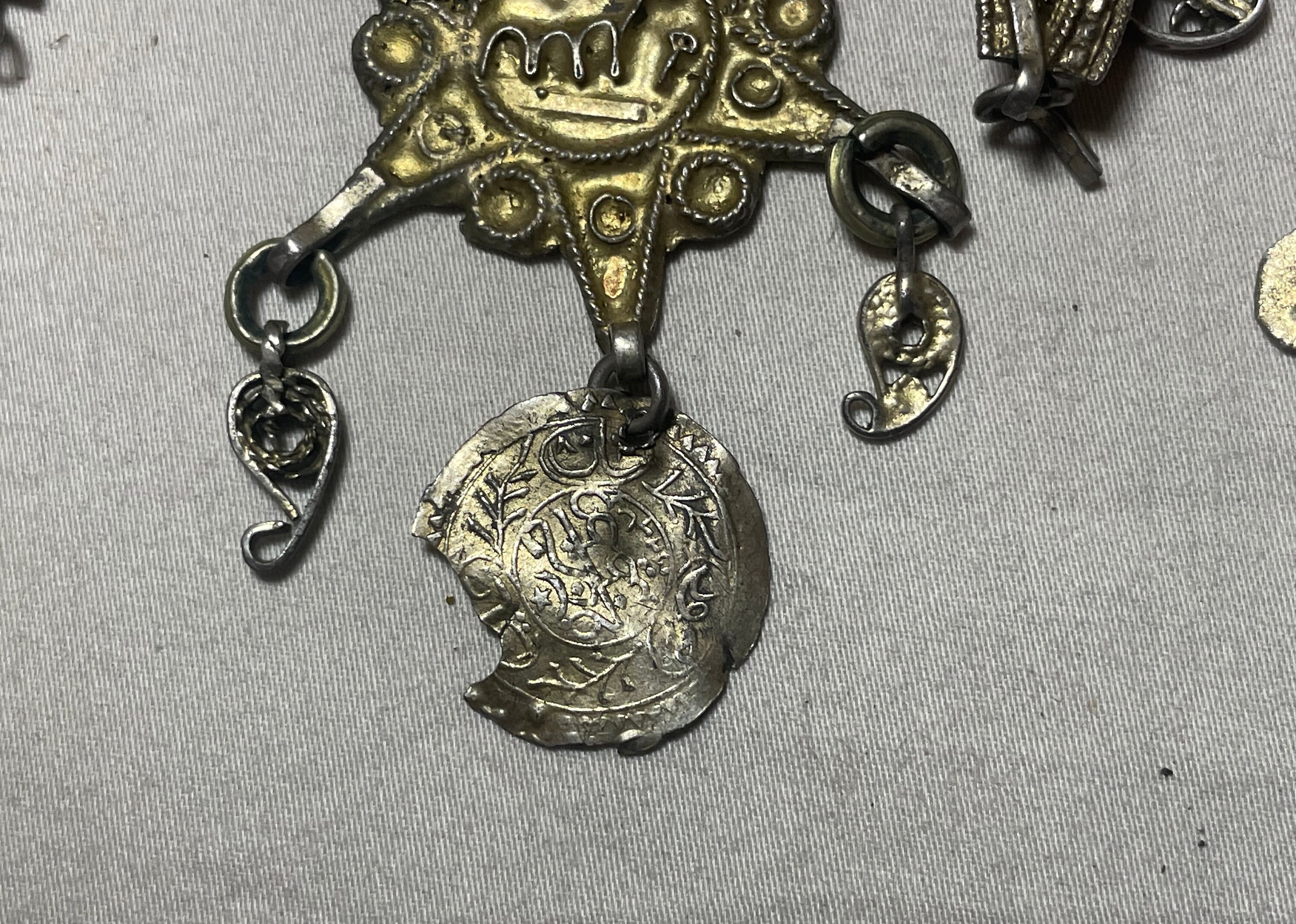 Antique Libya North African Shariya Sterling Silver Gilt Traditional ...