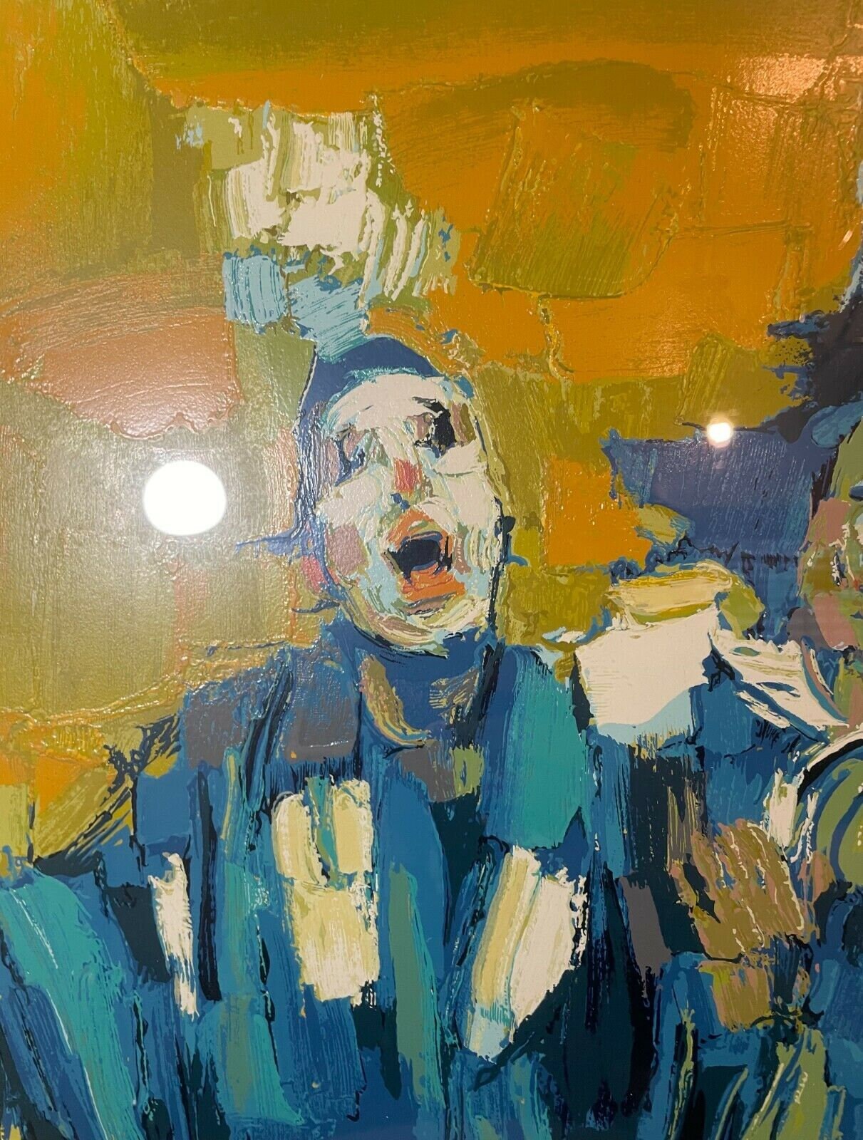 Nicola Simbari Deux Clowns Artist Proof Italian Abstract Silkscreen ...