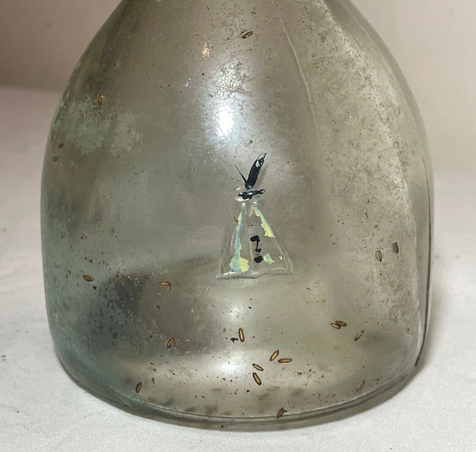 Rare Antique Glass Fly Mosquito Bee Wasp Insect Catcher Trap Metal ...