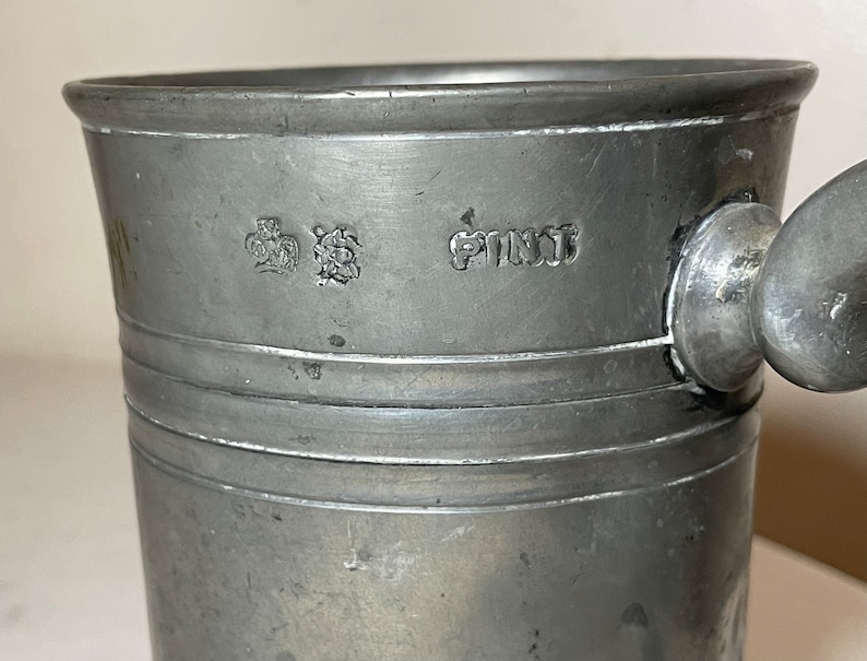 Rare Antique 18th Century Handmade Pewter Beer Mug Stein Early Touch Mark 1700's - Etsy
