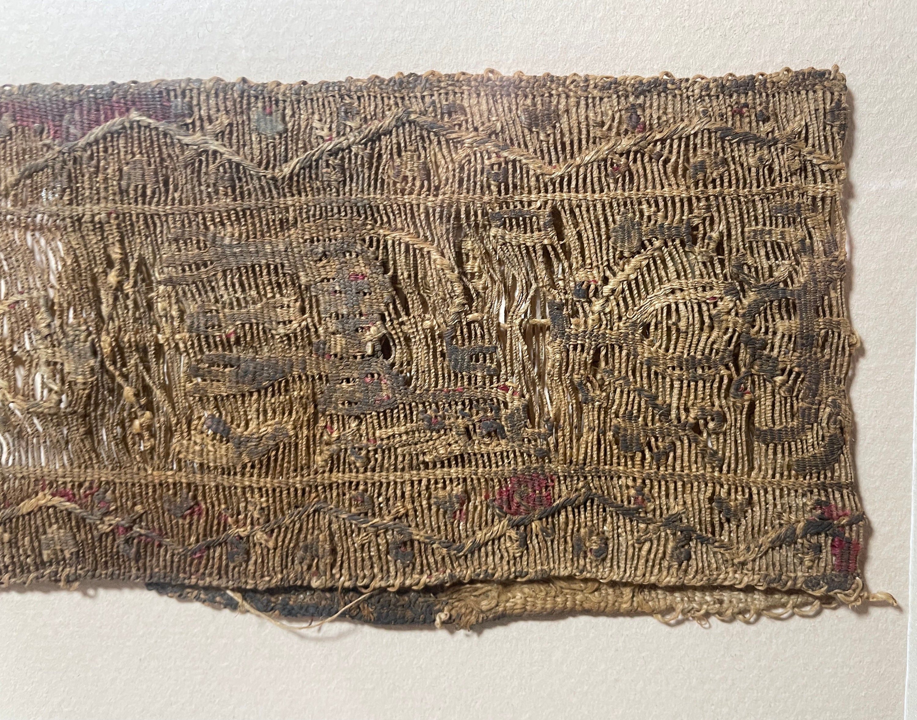 Rare Ancient Egyptian 4th 9th Century Lace Coptic Linen Fragment Louvre ...