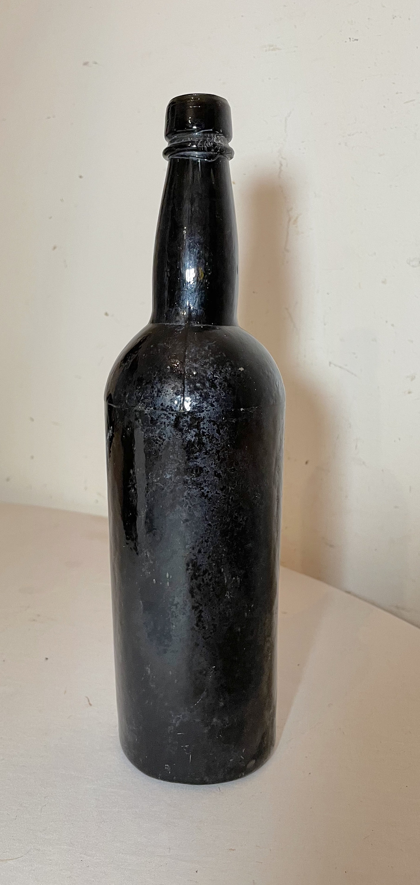 Rare Antique 18th Century Handmade 4 Part Mold Blown Green Whiskey ...