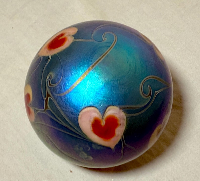 Vintage Hand Blown Vandermark Studio Aurene Iridescent Art Glass ...