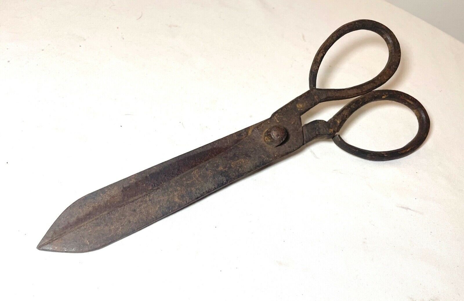 LARGE Early 19th Century Antique Hand Wrought Iron Blacksmith Shears ...
