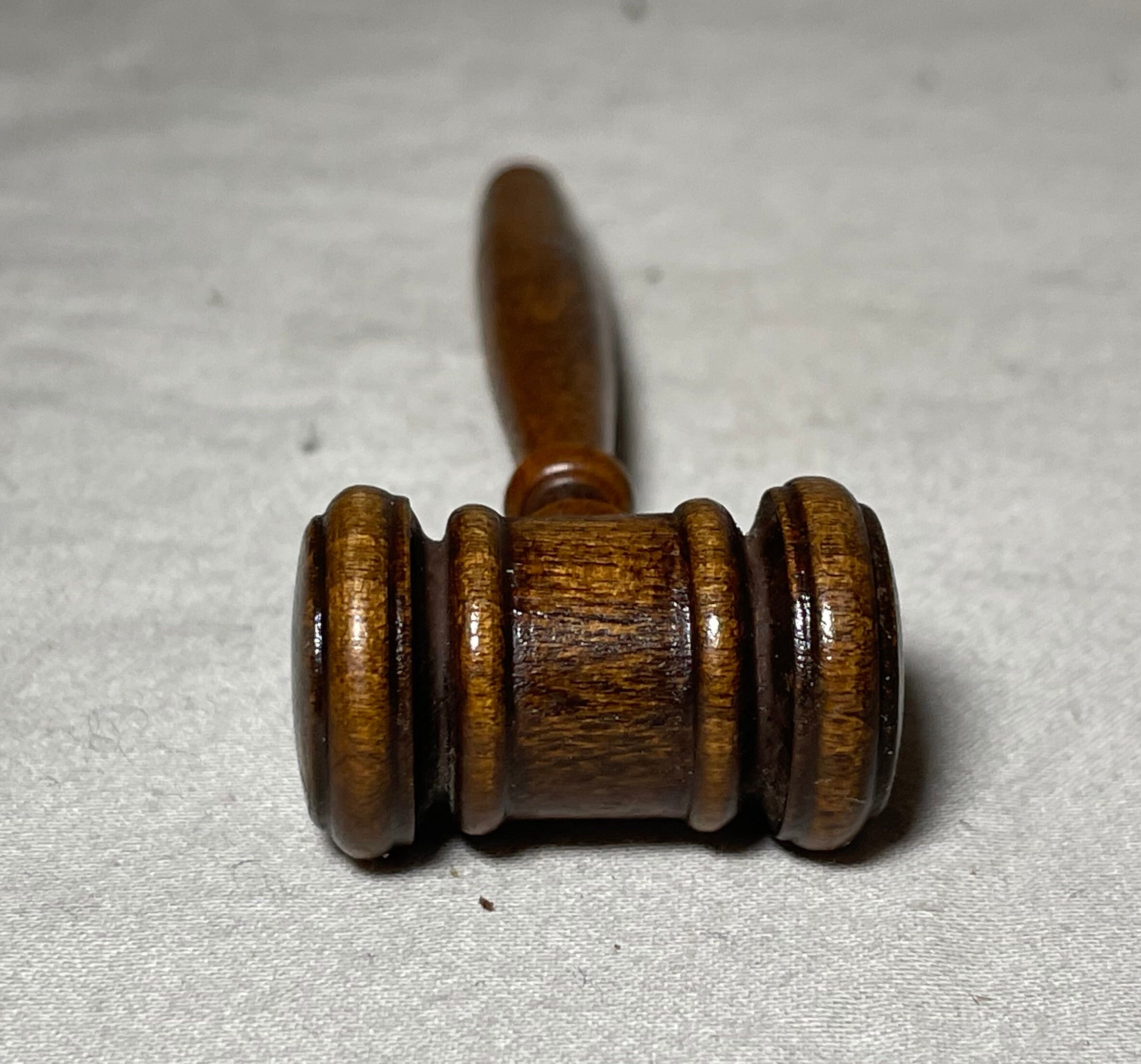 Antique Handmade Miniature Salesman Sample Doll Carved Wood Judge Gavel ...