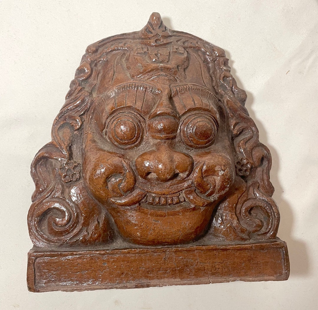 Rare Antique 1700's Ancient Terracotta Nepalese Bhairava Pottery Mask ...