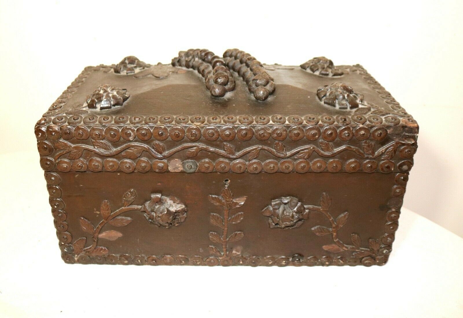 Rare Quality Antique 1800s Victorian Handmade Floral Wood Box - Etsy