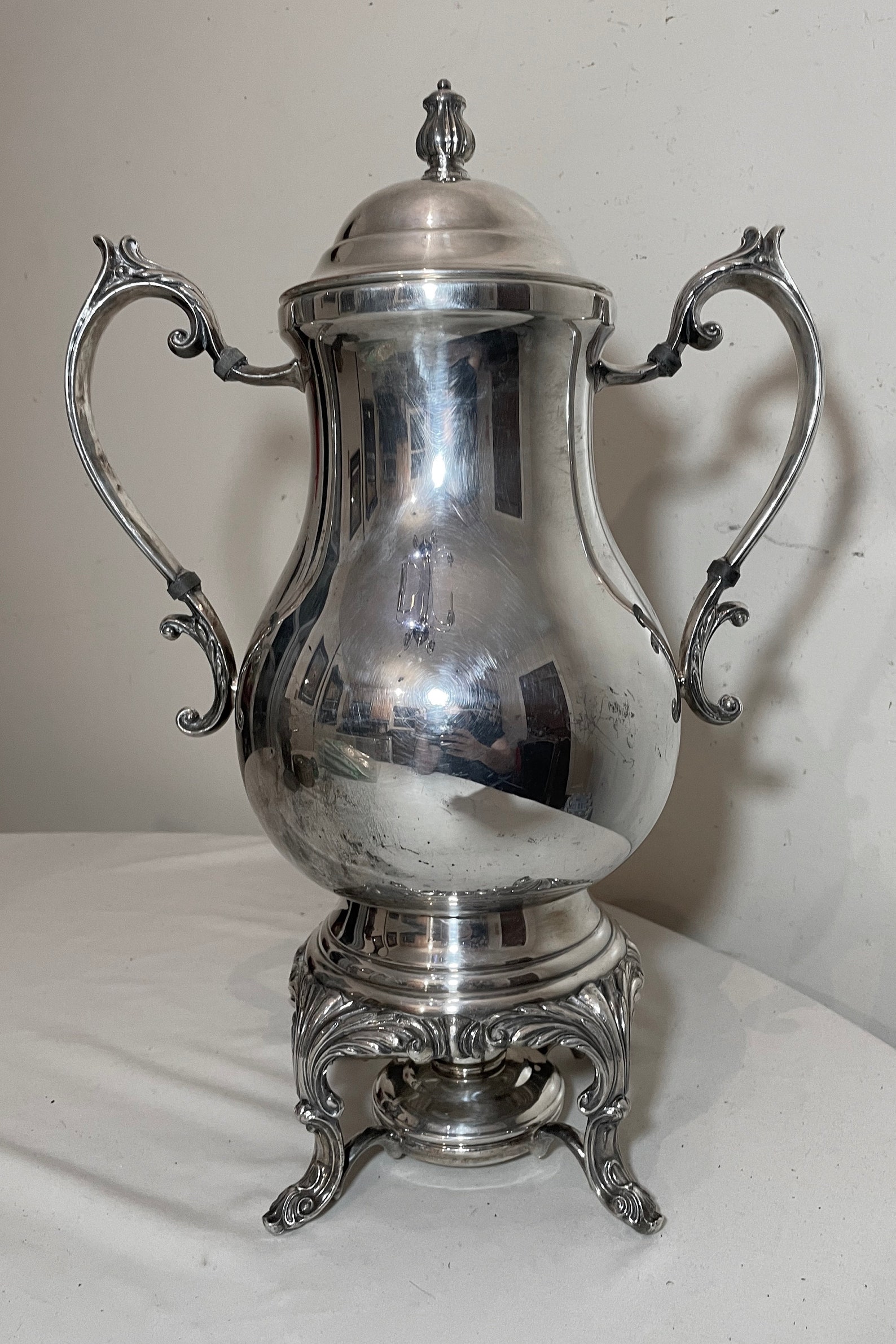 Rare Large Vintage 1961 Silverplate Golf Country Club Member Samovar ...