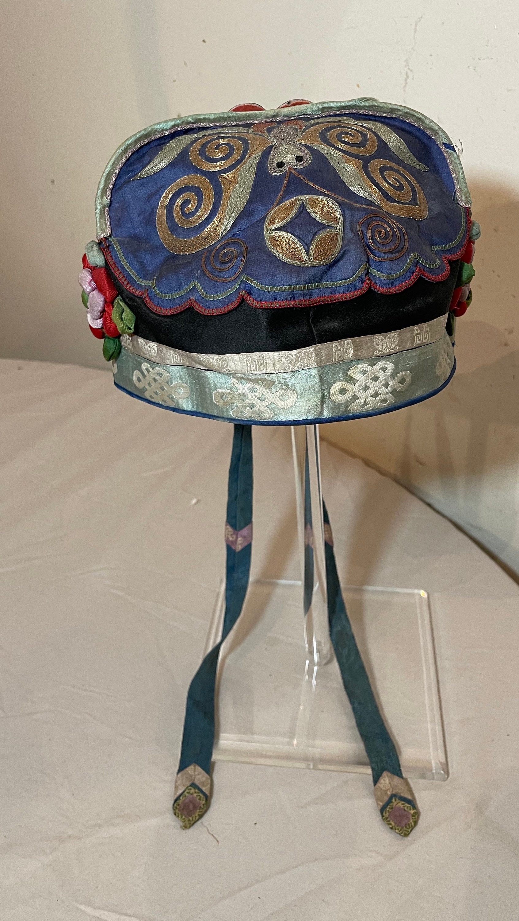 Antique 1800's Chinese Metal Embroidered Silk Childrens Festival Parade ...