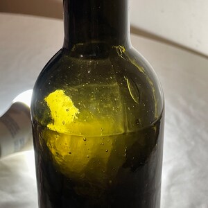 RARE Antique 1700's Handmade Hand Blown Olive Green Whiskey Glass ...