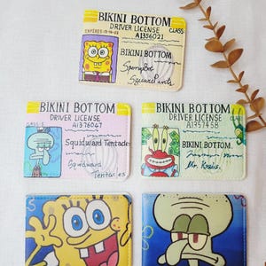 Spongebob Driver License Card - Etsy