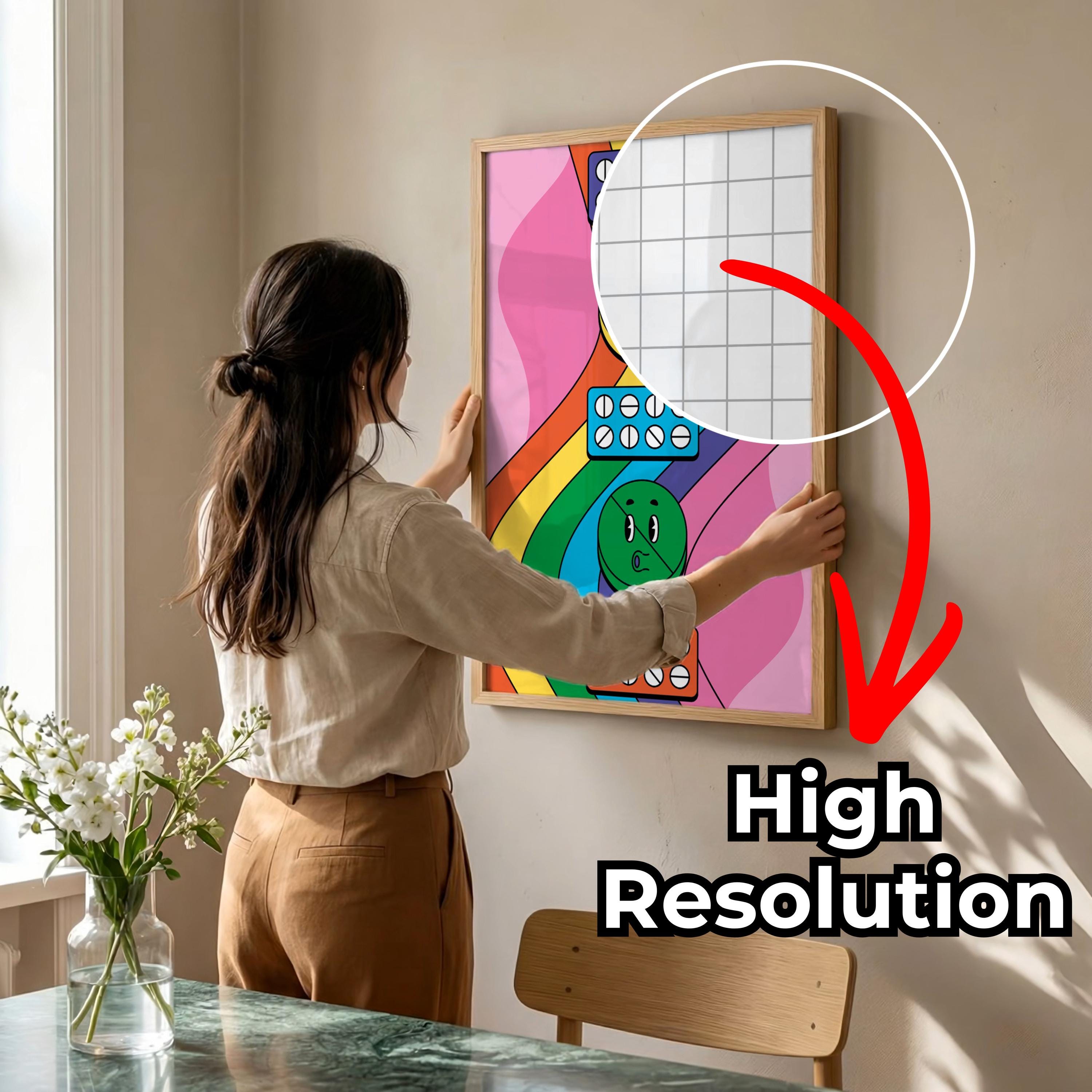 Animated Wall Art Video Mockup | Vertical Frame Poster Mockup | 2 Scene ...