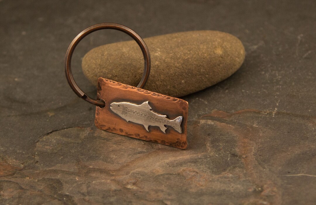 Trout Keychain, Fly Fishing Gift, Dad Gift, Personalized Gift - Etsy