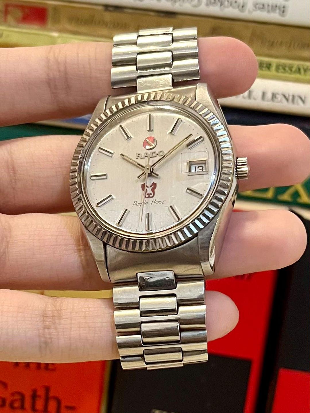 Vintage Rado Purple Horse Fluted Bezel – Date Function – Rare Inner ...
