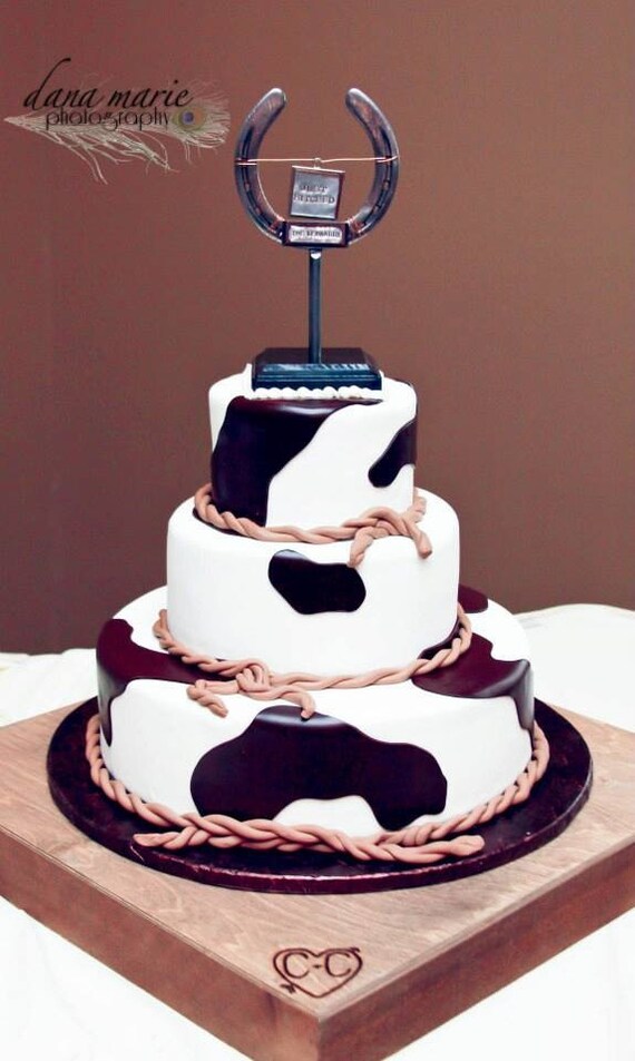 Horseshoe Wedding Cake Toppers