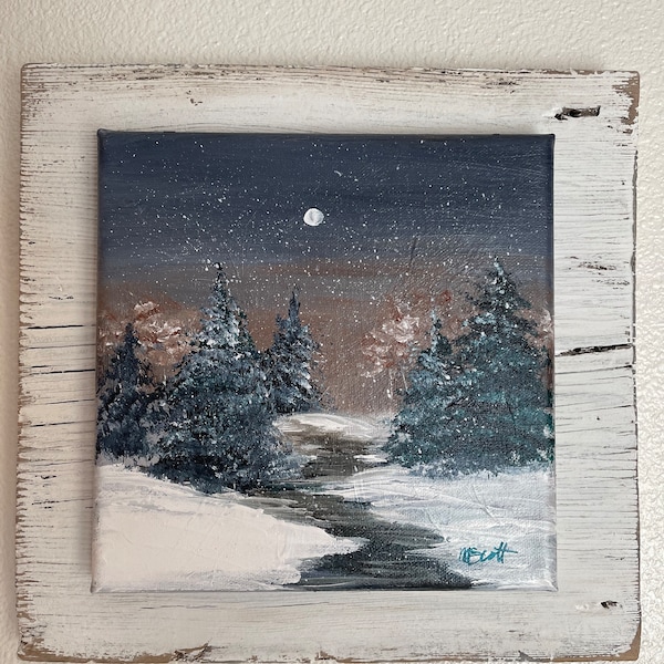 Snow Painting - Etsy