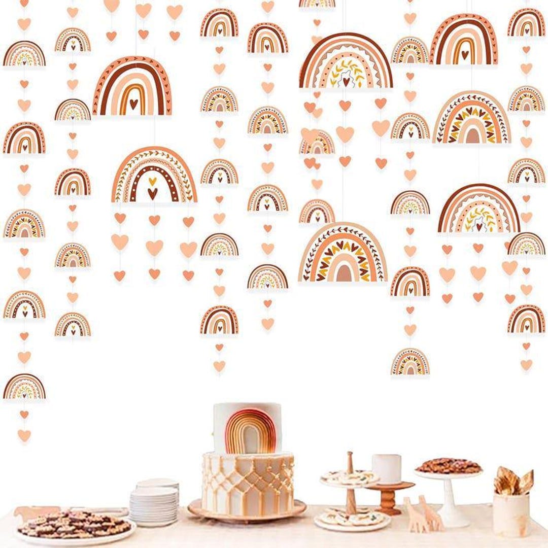 Boho Rainbow Party Decorations