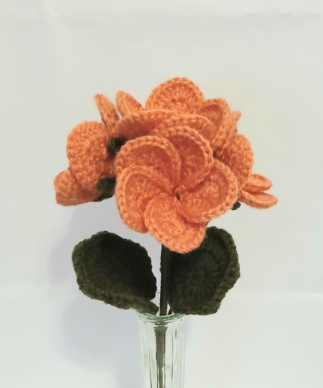 Crochet Flowers - Geranium - Great Gifts! Birthdays, Anniversaries ...