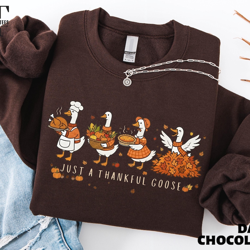 Silly Goose Thanksgiving Sweater - Etsy