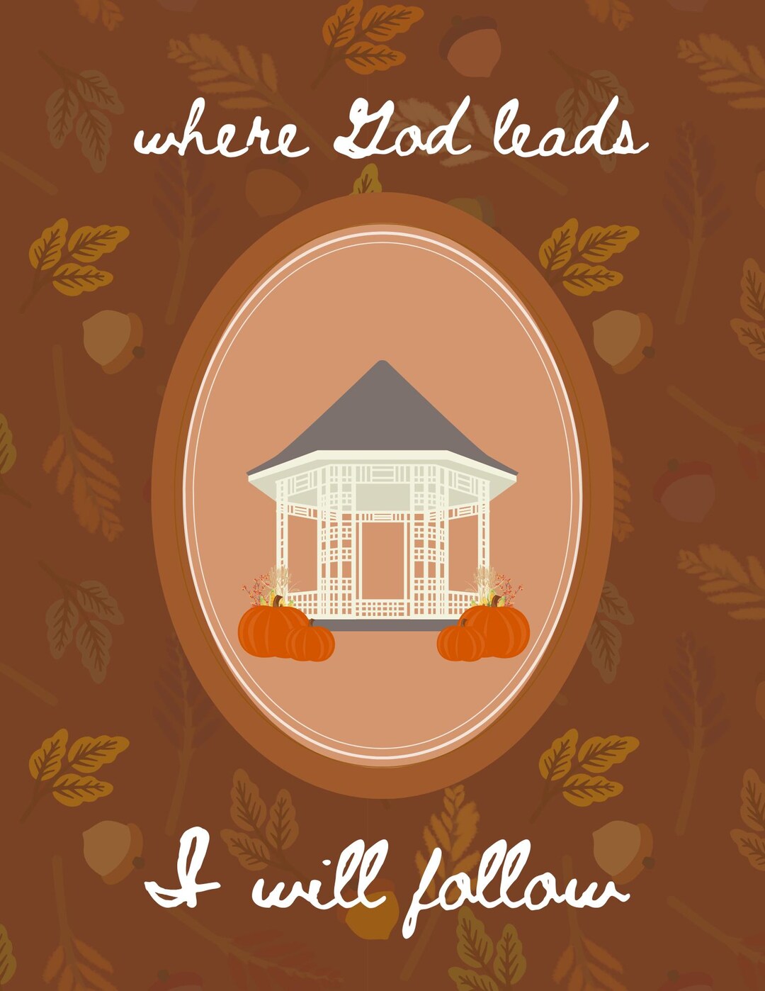Gilmore Girls Inspired Christian Art Print: Where God Leads (digital ...