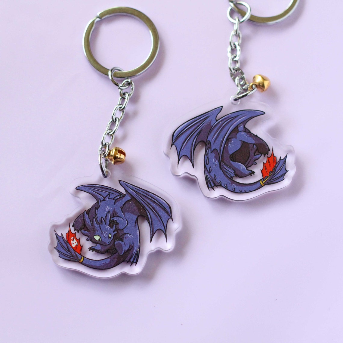 Toothless/ Light Fury How to Train Your Dragon Phone Charm - Etsy